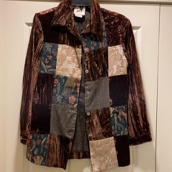 Retro rag | Jackets & Coats | Vintage 99s Crushed Brown Velvet With ...